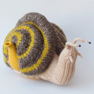Garden Snail Tea Cosy Knitting Pattern to Knit a Giant Snail Teapot ...