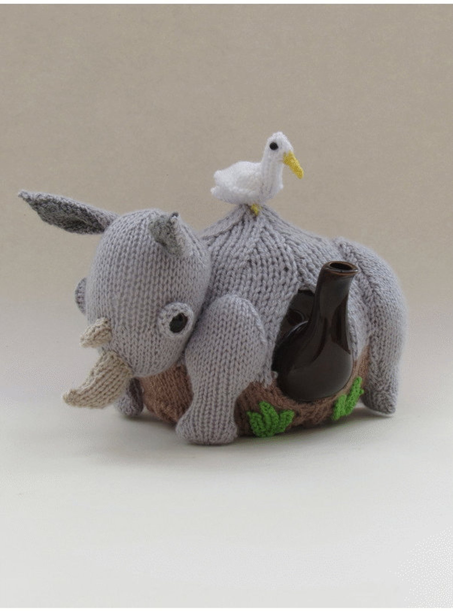 Rhino Tea Cosy Knitting Pattern - Etsy
