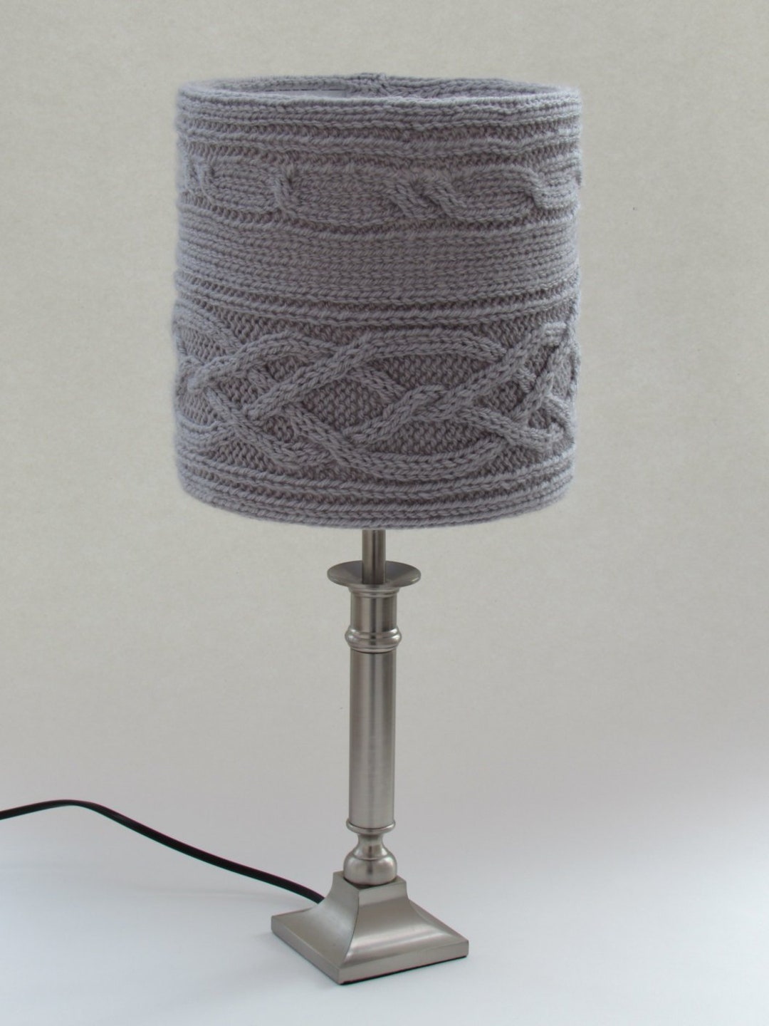 Cablelight Lampshade Knitting Pattern - Etsy