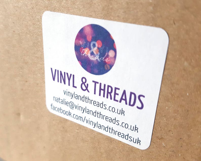 Social Media Stickers Small Business Card Labels Packaging | Etsy