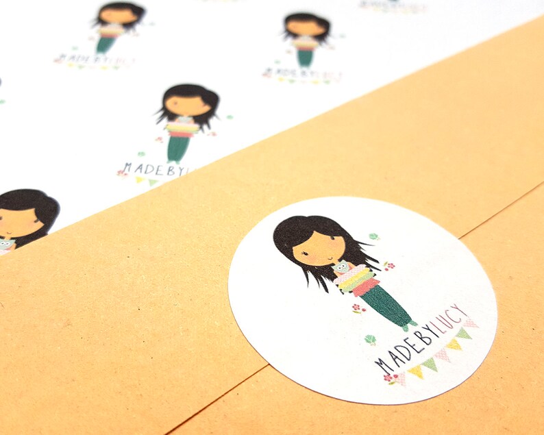 Circle Logo Stickers Round Logo Stickers Business Stickers - Etsy UK