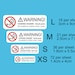 Small Parts Warning Stickers - Not Suitable for Children Under Three ...