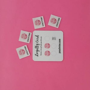 Loyalty Cards Business Loyalty Cards With Stickers Loyalty Stickers ...