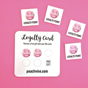 Loyalty Cards Business Loyalty Cards With Stickers Loyalty Stickers ...