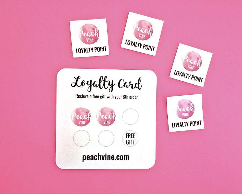 Loyalty Cards Business Loyalty Cards With Stickers Loyalty - Etsy