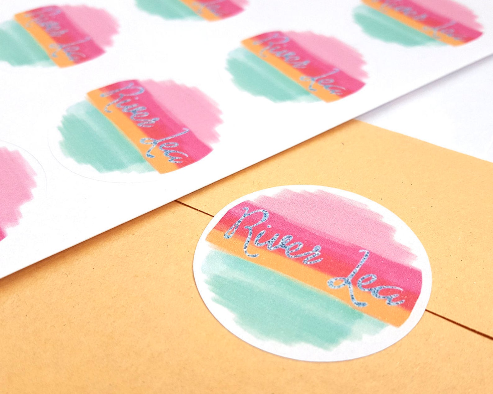 Circle Logo Stickers - Round Logo Stickers - Business Stickers - Custom ...