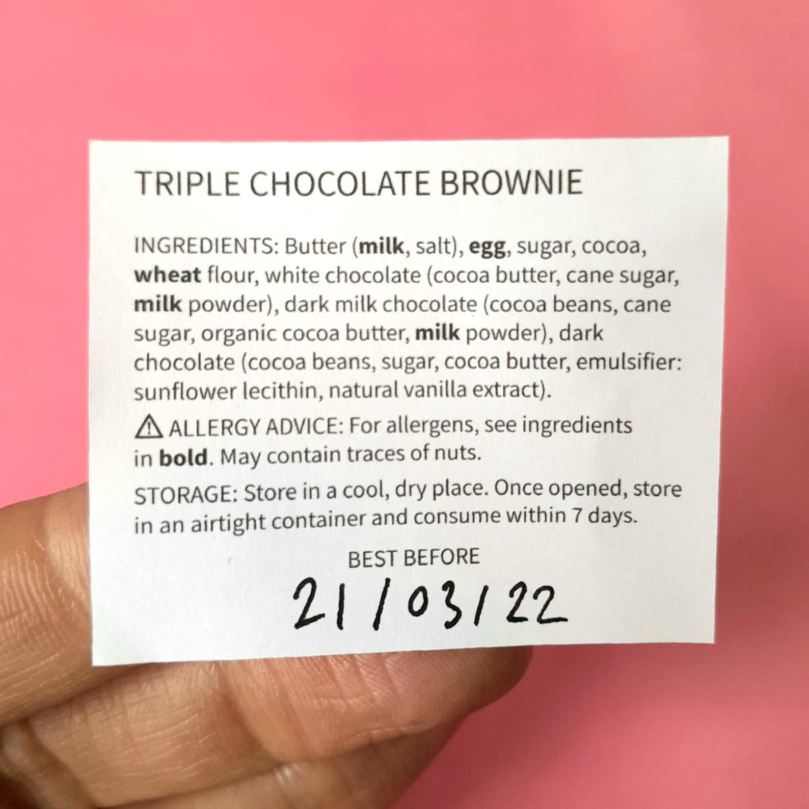 Food Ingredients and Allergy Labels - Allergen Stickers - Etsy UK