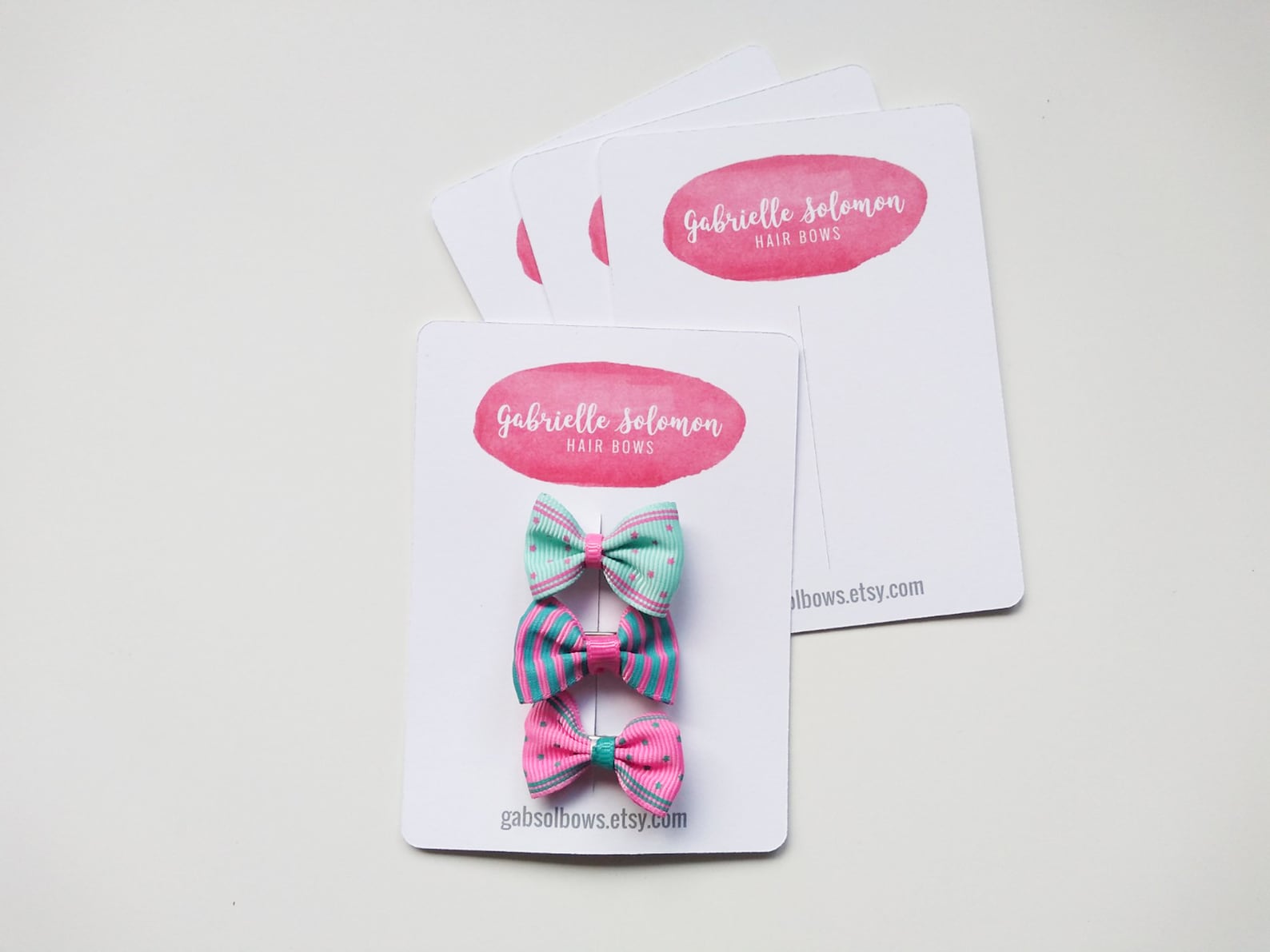 Hair Bow Cards Display Cards for Hair Clips Card Displays - Etsy UK