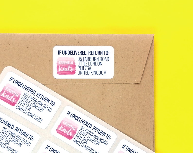 Return Address Labels, Packaging Stickers, Address Stickers, Custom ...