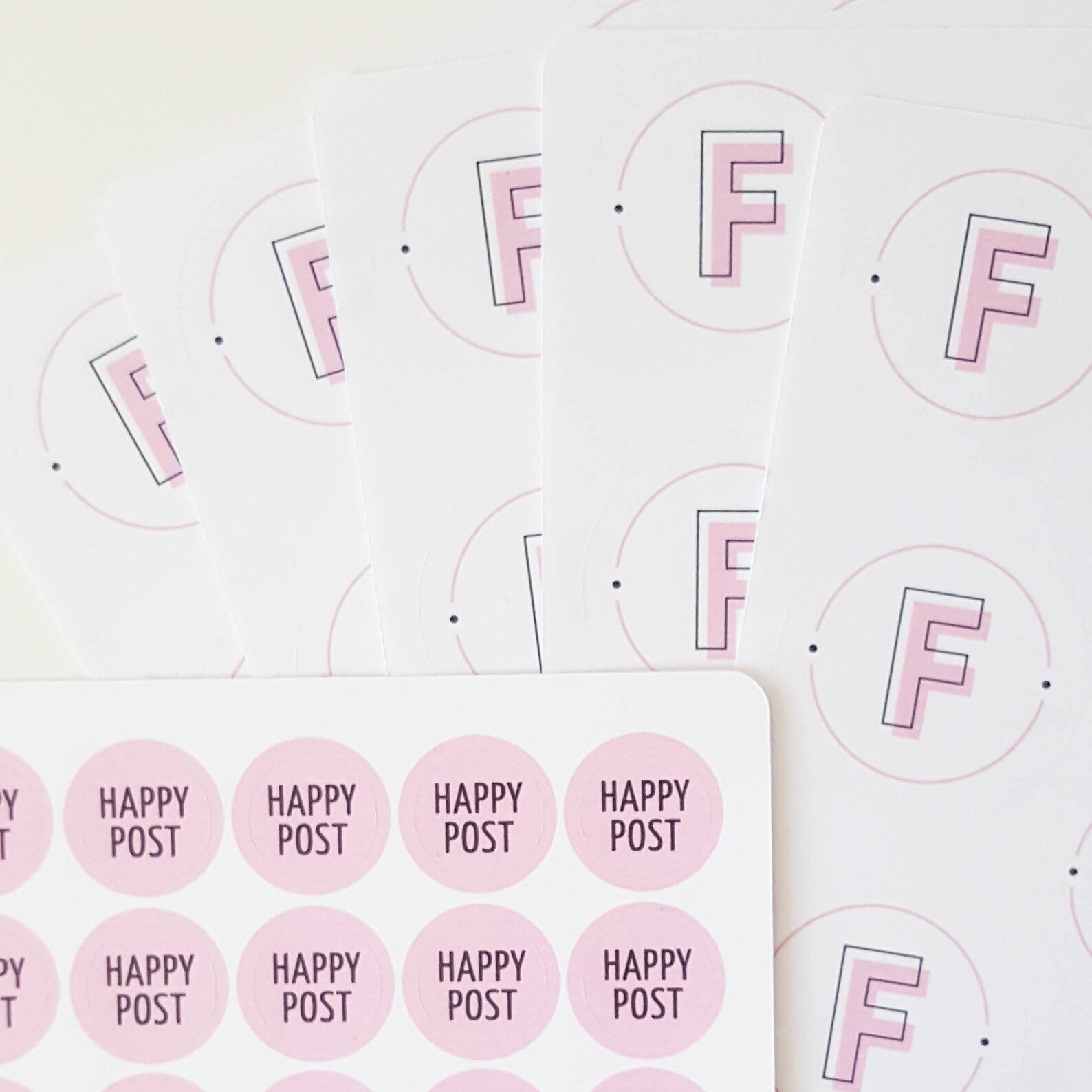 Small Circle Stickers Happy Post Stickers Happy Mail | Etsy