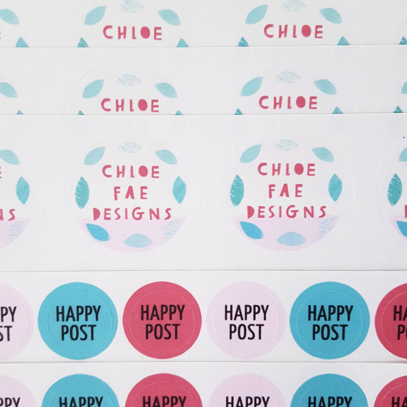 Small Circle Stickers Happy Post Stickers Happy Mail | Etsy