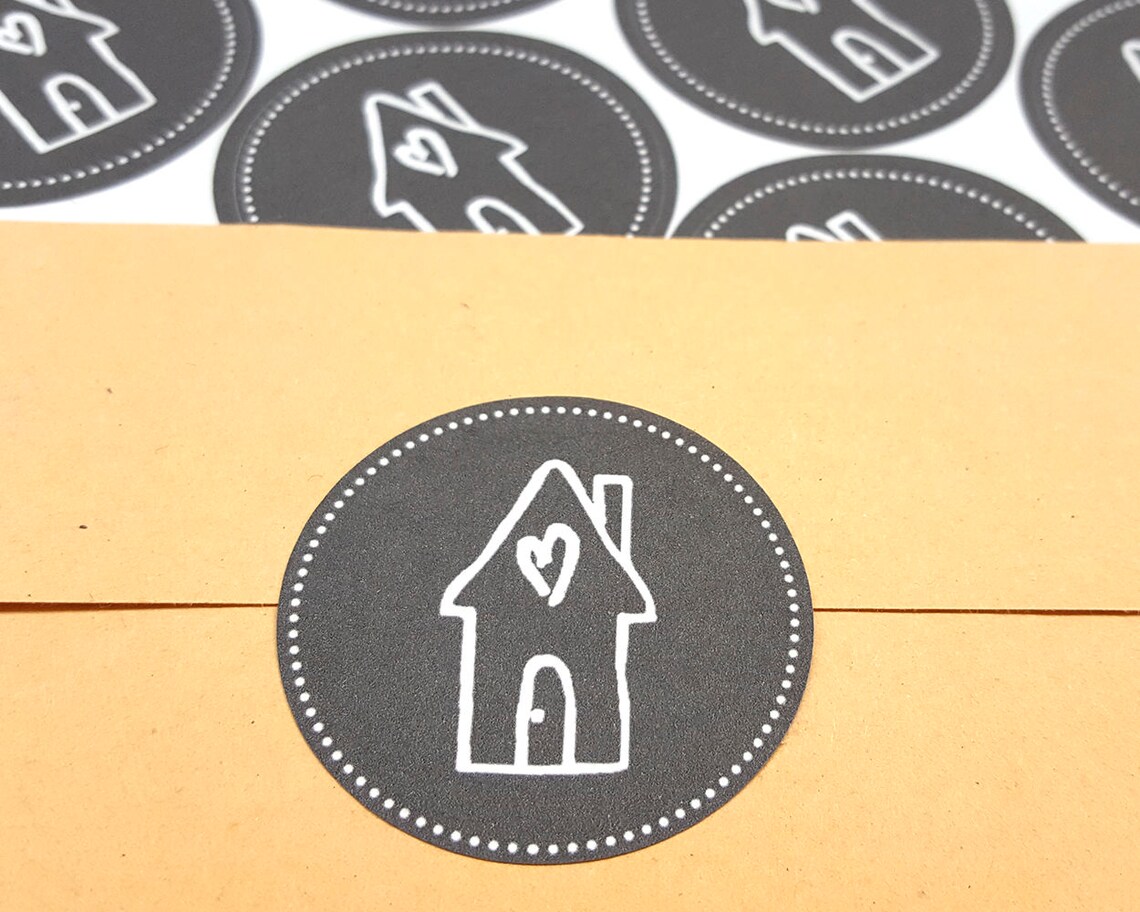 Circle Logo Stickers Round Logo Stickers Business Stickers | Etsy UK