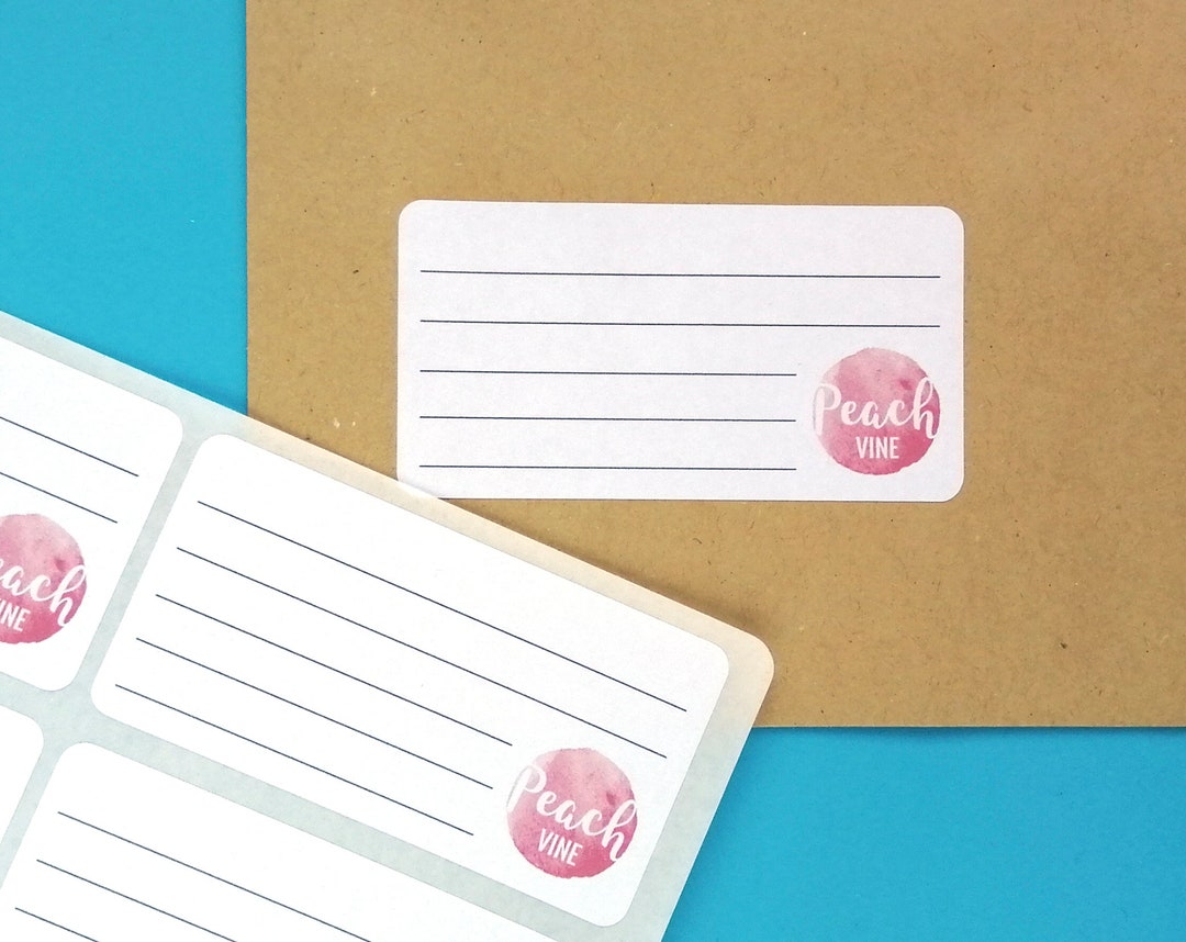 Blank Address Labels, Lined Address Stickers, Logo Address Labels ...