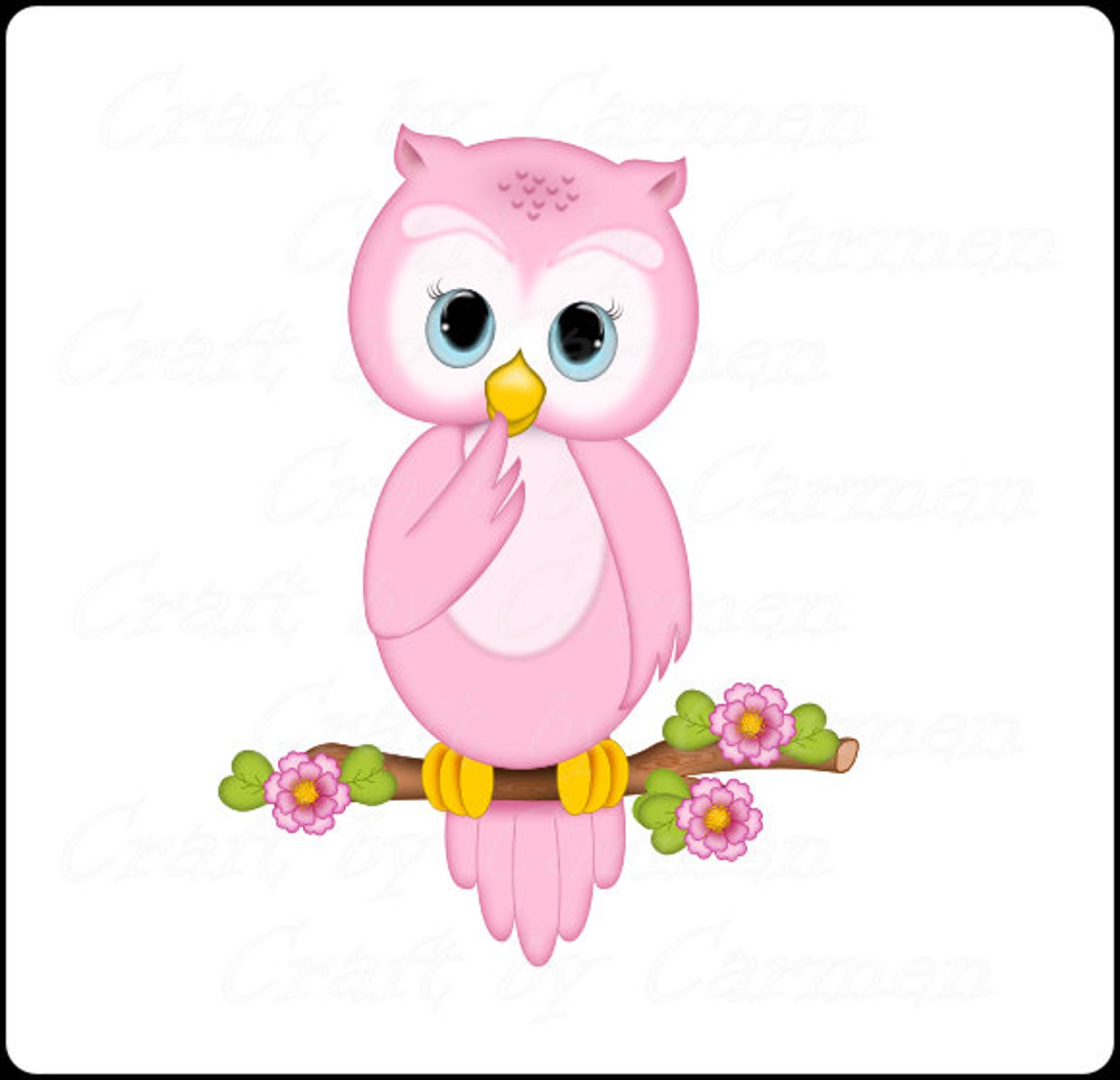 Owls Clip Art Cute Owls Clipart Scrapbook Digital Art - Etsy
