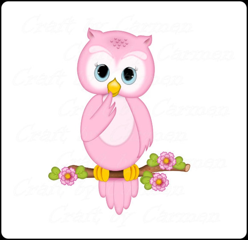 Owls Clip Art Cute Owls Clipart Scrapbook Digital Art - Etsy
