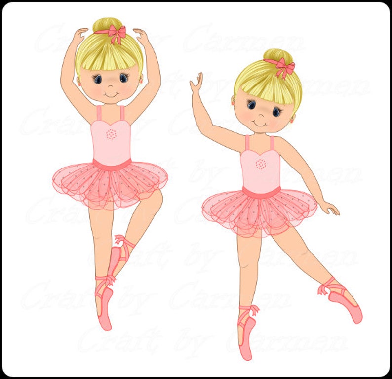 Ballerina Clip Art Dancer Ballet Digital Art Scrapbook | Etsy
