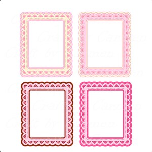 Cute Frames Frames Clip Artdigital Frames Scrapbook | Etsy
