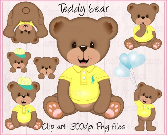 Cute School Bear Clipart