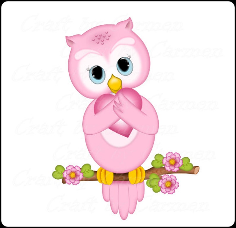 Owls Clip Art Cute Owls Clipart Scrapbook Digital Art - Etsy