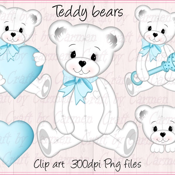 Teddy Bear Clip Art - Etsy