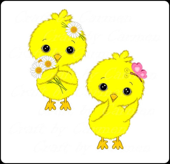 Cute Baby Chicks Clip Art