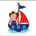 Sailor Girl Clip Art Boat Baby Girl Cute Sailor Ahoy - Etsy