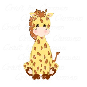 Giraffe Clip Art, Cute Giraffes, Zoo, Jungle, Safari, Baby Shower, Baby ...