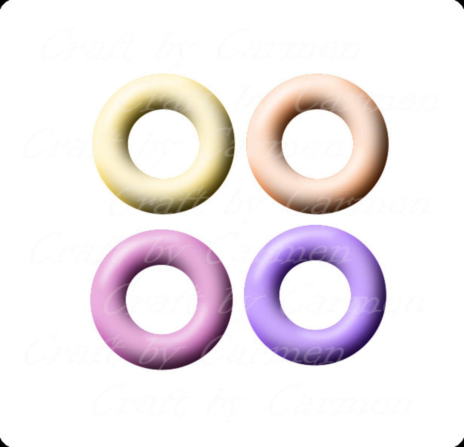 Eyelets Clip Art Cute Eyelets Digital Eyeletsmetal - Etsy