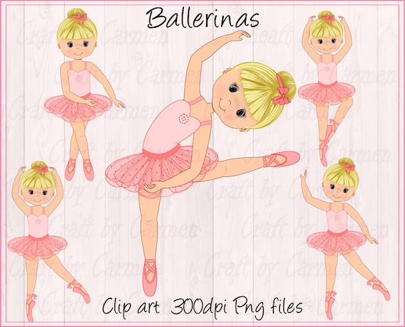 Ballerina Clip Art Dancer Ballet Digital Art Scrapbook - Etsy