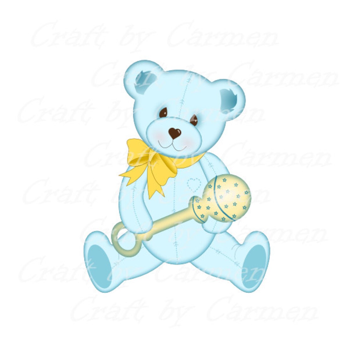 Teddy Bear Clip Art Cute Bear Baby Bears Digital Art - Etsy