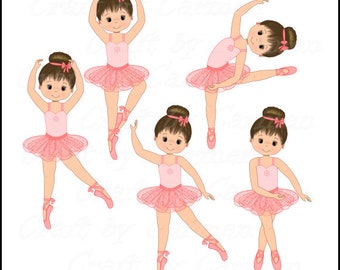 Ballerina Clip Art Dancer Ballet Digital Art Scrapbook | Etsy