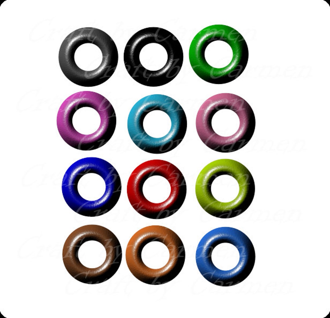 Eyelets Clip Art Cute Eyelets Digital Eyeletsmetal - Etsy