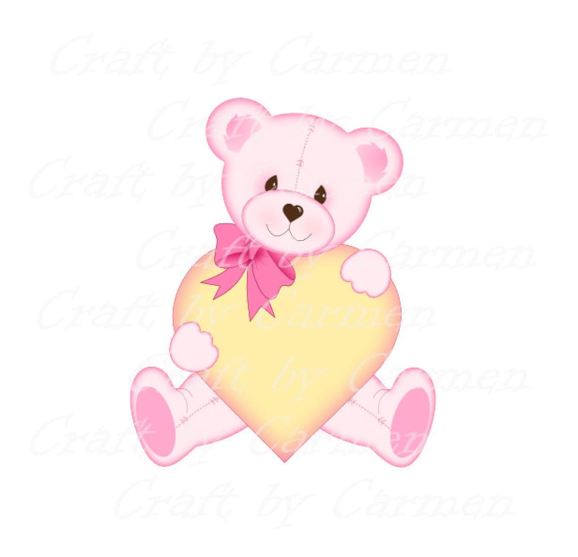 Teddy Bear Clip Art Cute Bear Baby Bears Digital Art - Etsy