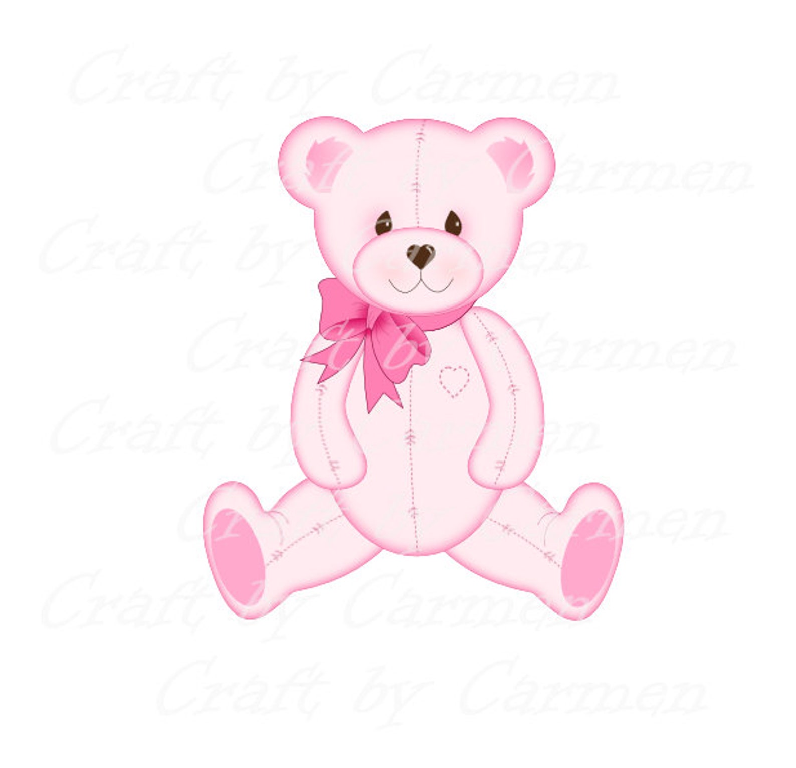 Teddy Bear Clip Art Cute Bear Baby Bears Digital Art - Etsy