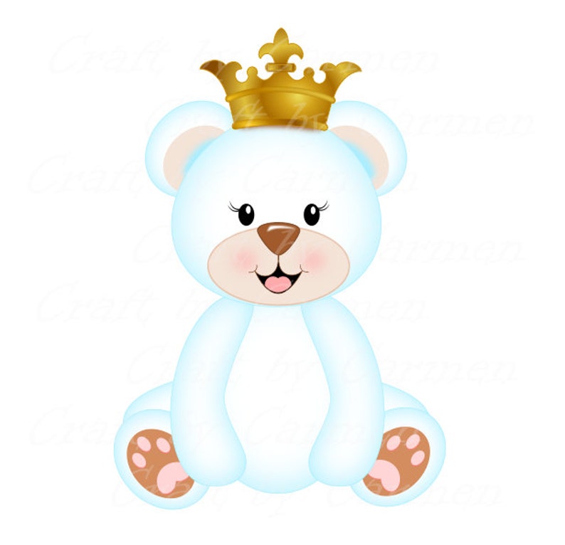 Princess Teddy Bear Prince Teddy Bearcrown Sweet Teddy - Etsy