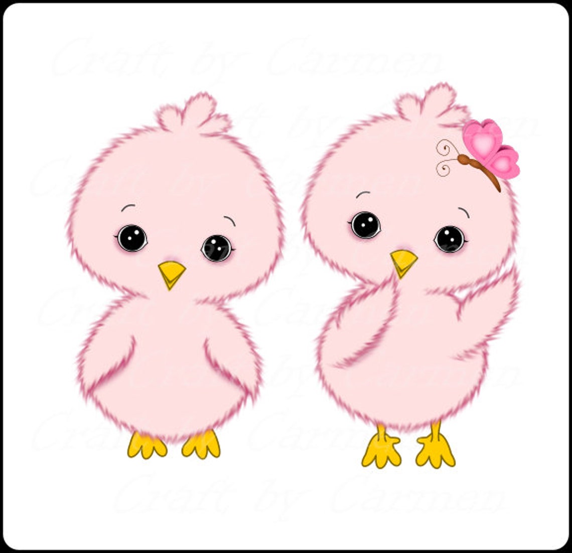 Cute Chicks Clip Art Chicks Baby Chicken Clipart Digital - Etsy UK