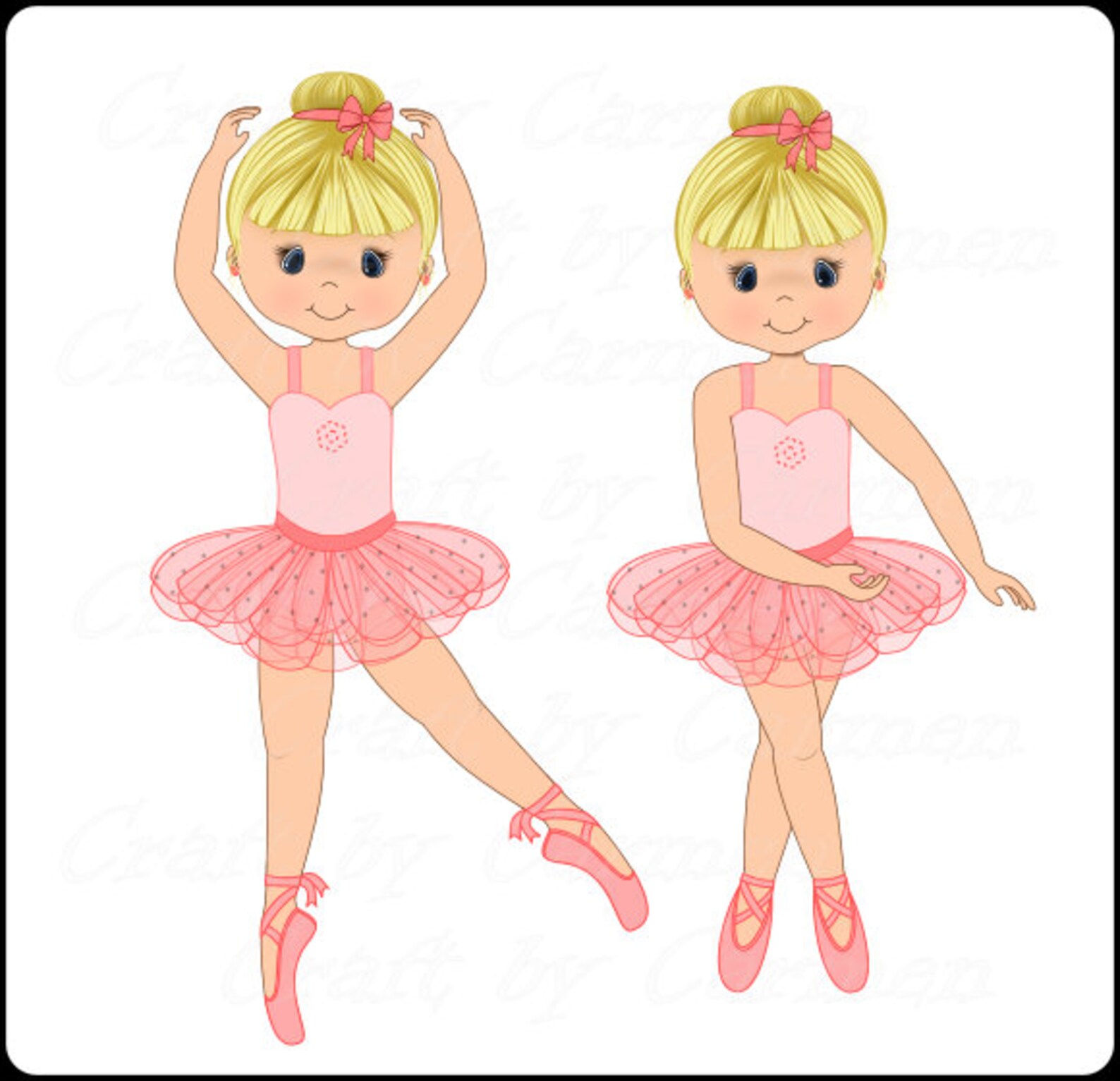 Ballerina Clip Art Dancer Ballet Digital Art Scrapbook | Etsy