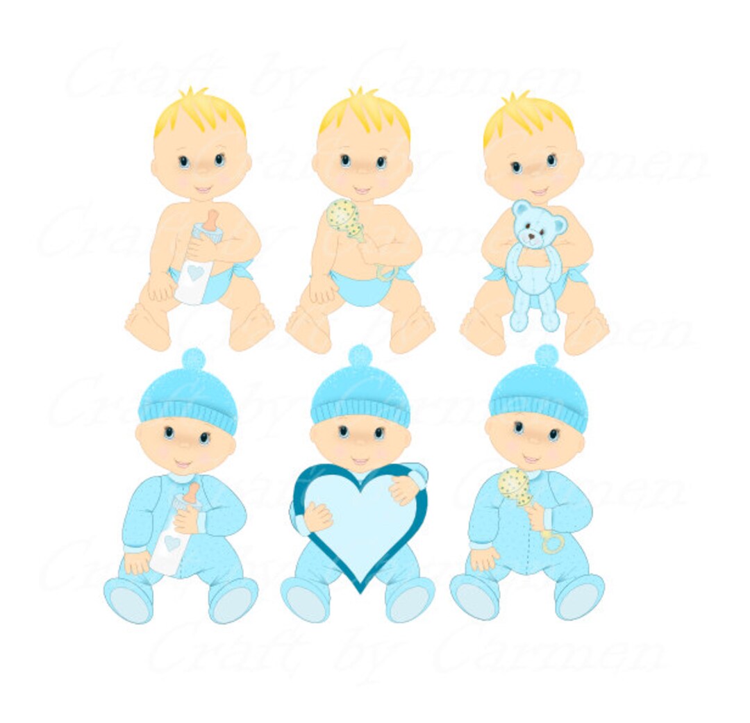 Baby Boy,babies Clipart,baby Shower Clip Art,cute Baby,digital ...