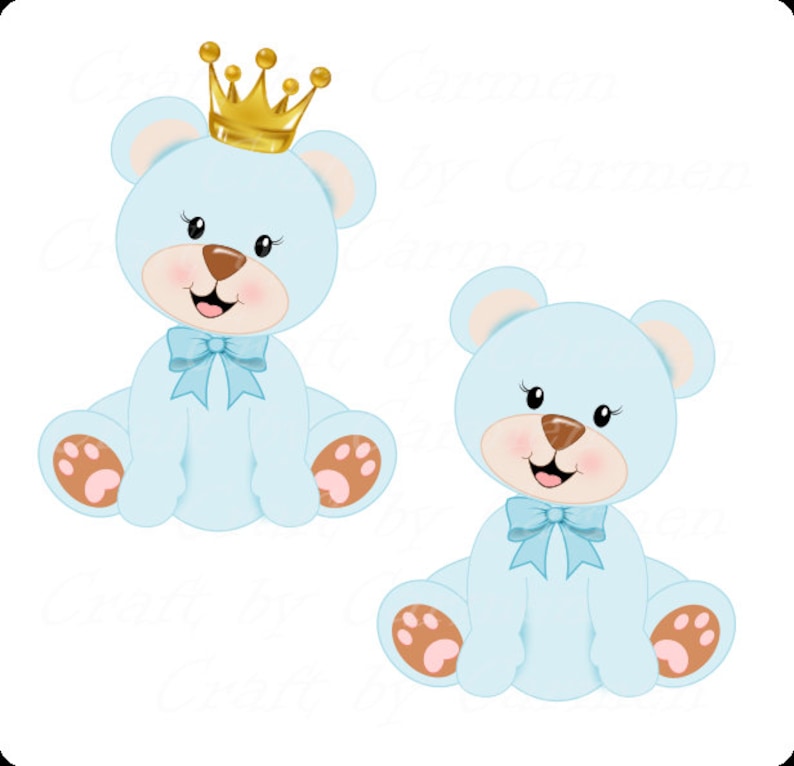 Princess Teddy Bear Prince Teddy Bearcrown Sweet Teddy - Etsy