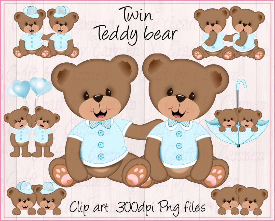 Sublimation Twins, Teddy Bear Clip Art, Cute Teddy Bears, Bear, Baby ...
