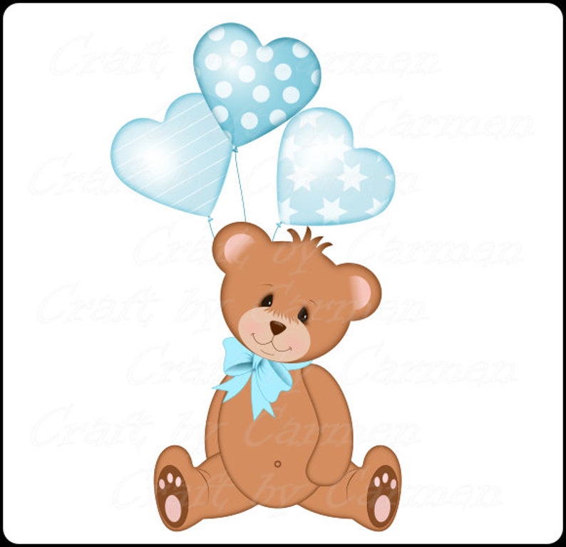 Teddy Bear Clip Art Cute Bear Baby Bears Digital Art - Etsy