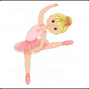 Ballerina Clip Art Dancer Ballet Digital Art Scrapbook - Etsy