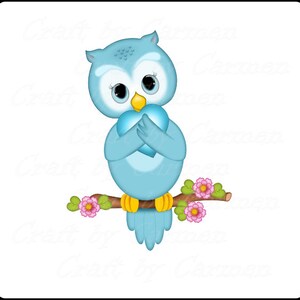 Owls Clip Art Cute Owls Clipart Scrapbook Digital Art | Etsy