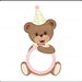 Birthday Teddy Bear Clip Art Cute Baby Bearsdigital Art - Etsy