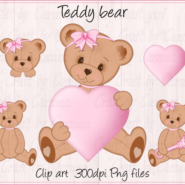 Teddy Bear Clip Art - Etsy