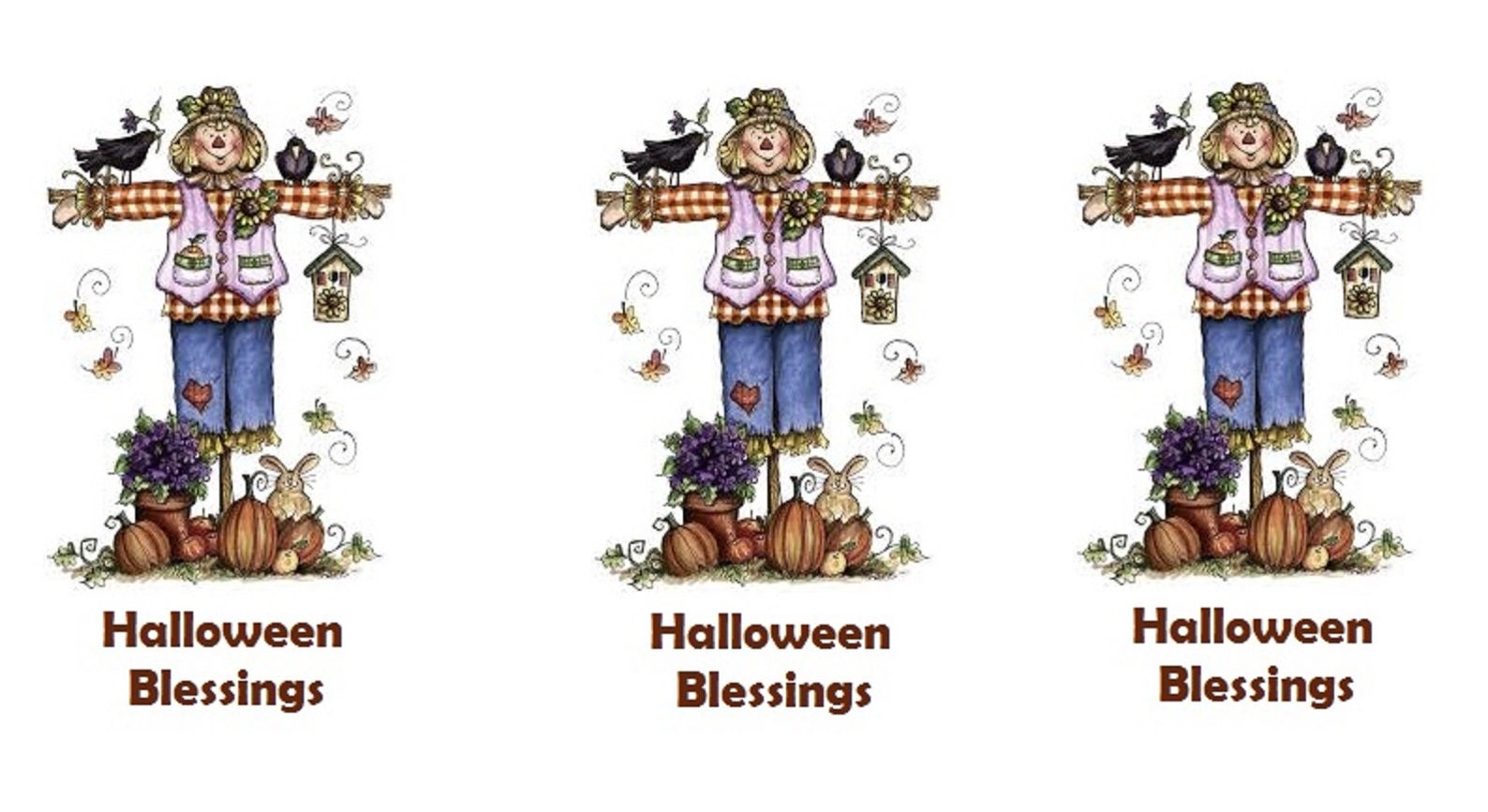 Adorable Halloween Blessings Scrapbooking DIY Card Printable's - Etsy