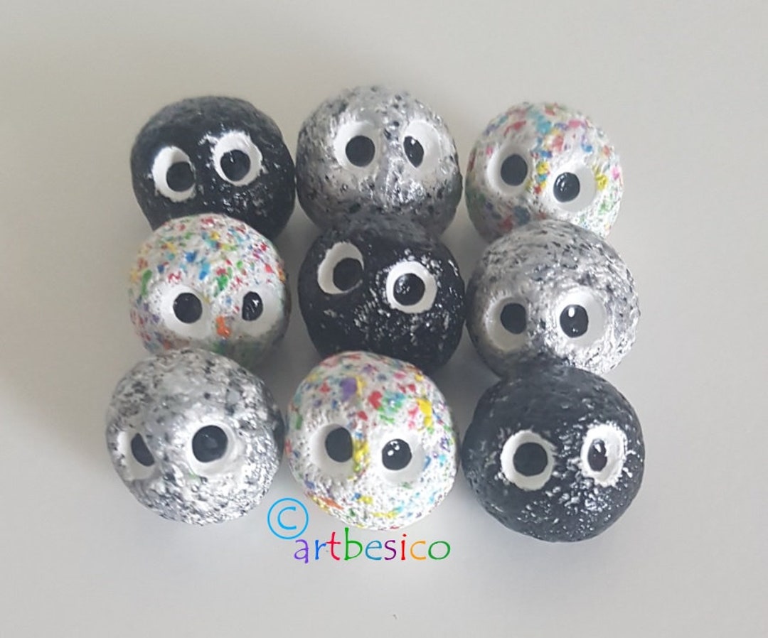 Trio of Baby Art-boo-boo Rocks Set of 3 Minimalistic Whimsical Sweet ...