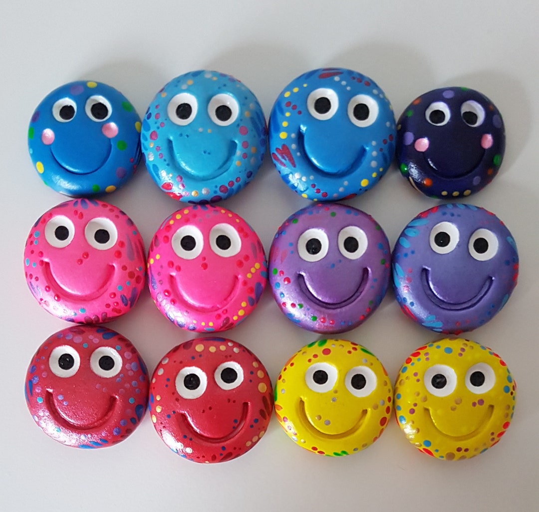Pocket Smiling Face: Handmade Clay Happiness Token - Etsy