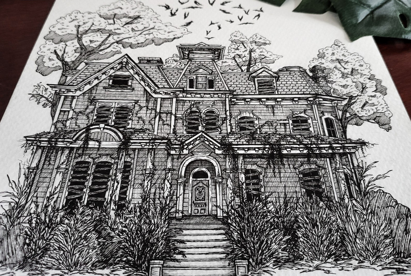 Creel House Stranger Things Spooky House Wall Art Print - Etsy