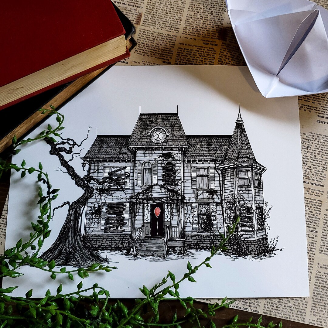 The Well House It Spooky House Pennywise Wall Decor Fine Art Print - Etsy
